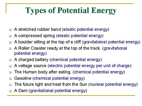 Work Energy Kinetic Energy Potential Energy And Power