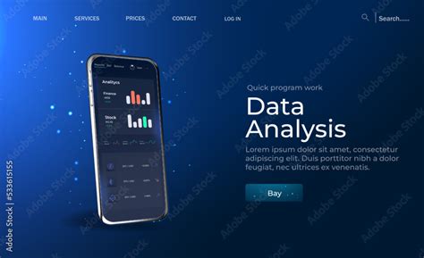 Online Statistic Data Analytics And Finance And Trading Mobile App Smartphone App And UI UX