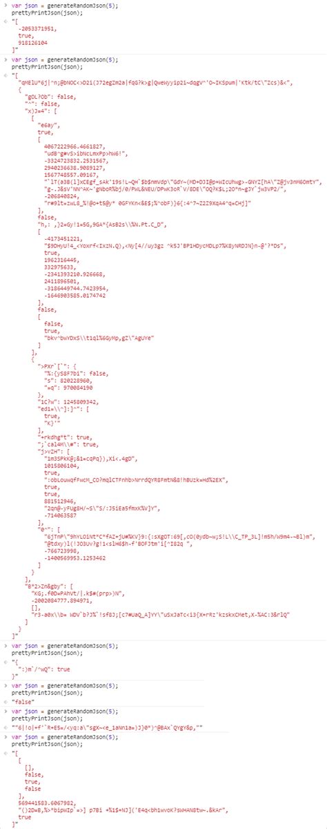 How To Generate Random JSON Data Structures