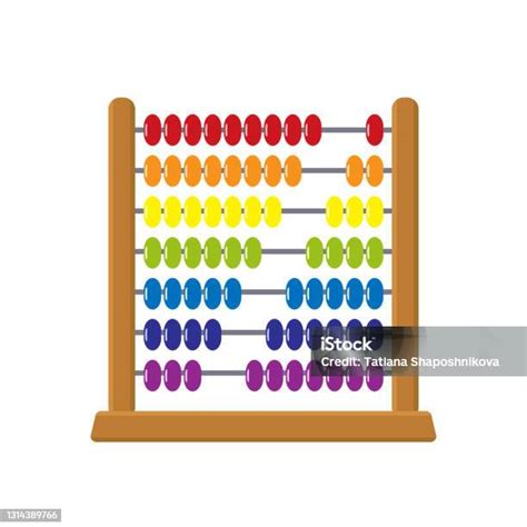 아이들을위한 교육 장난감 멀티 컬러 아바쿠스 만화 플랫 스타일 주판에 대한 스톡 벡터 아트 및 기타 이미지 주판 0명 개념 Istock