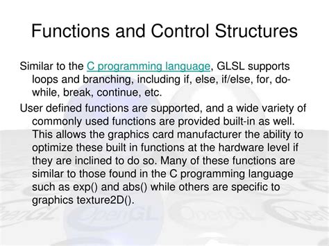 Ppt Glsl Basics Powerpoint Presentation Free Download Id17409