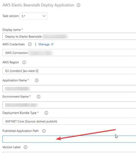 Azure Devops Deploy Net Core To Aws Elastic Beanstalk Stack Overflow