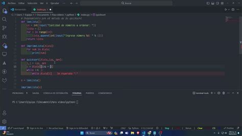 Quicksort En Python Youtube