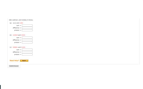 Solved Add Subtract And Multiply In Binary A 1111 And