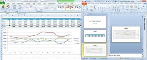 dynamically link charts and tables in excel 2010 with powerpoint