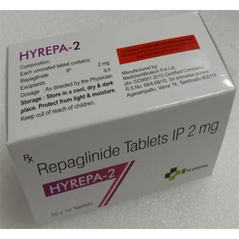 2mg Repaglinide Ip Tablets At ₹ 250box Repaglinide Tablet In Villianur Id 2852533224888