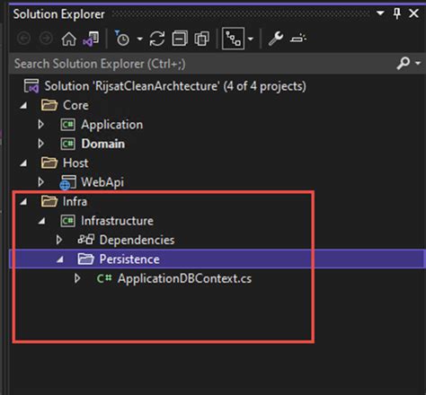 implementing entity framework in clean architecture with 6