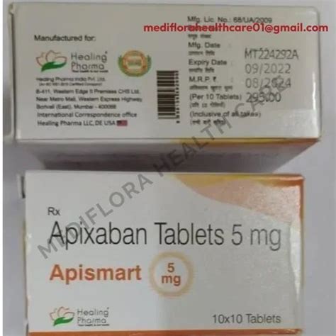 Apixaban Apismart Tablet 5 Mg At ₹ 295 Stripe In Nagpur Id 2852113640830