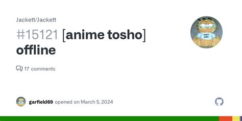 Anime Tosho Offline · Issue 15121 · Jackettjackett · Github
