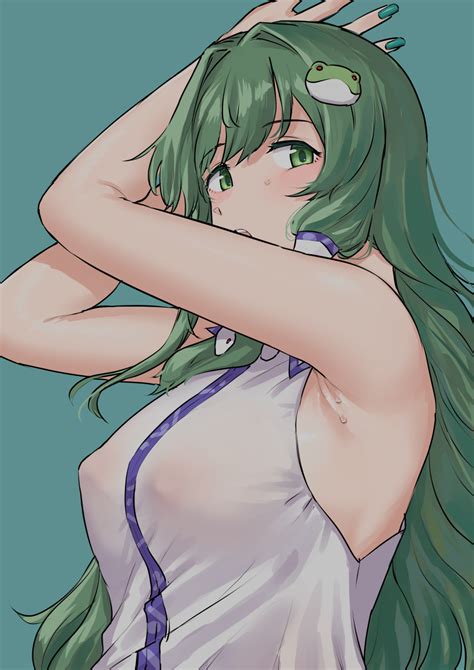 Pondo Peng Model Kochiya Sanae Touhou Absurdres Commentary Request Highres Partial