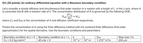 An Ordinary Differential Equation With A Neumann