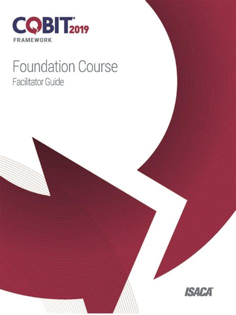 Cobit 2019 Foundation Course Facilitator Guide Pdf Governance Cobit