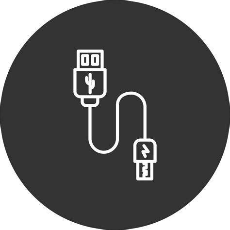 Usb Cable Vector Icon Vector Art At Vecteezy