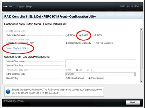 How To Create Raid 1 Array With Hot Spare From Three Disks On Dell Poweredge R7525 With Perc