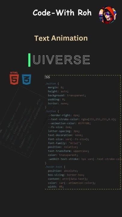 Text Animation Css Html Shortvideo Subscribe Trending Youtube