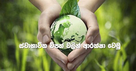 ස්වභාවික විපත් වලින් ආරක්ෂා වෙමු Facebook