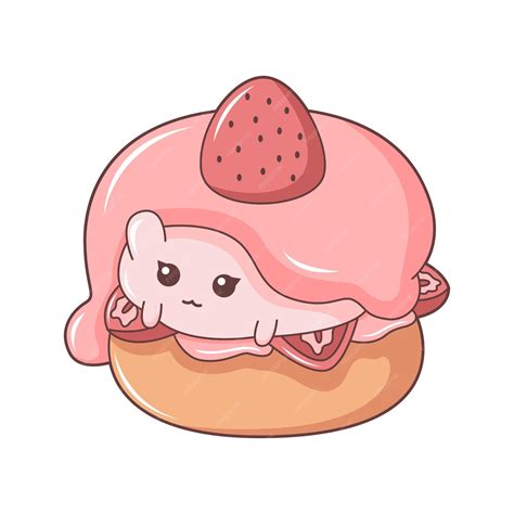 Premium Vector Cute Dessert Character Design Illustration