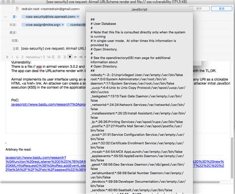 full disclosure [oss security] cve request airmail urlscheme render