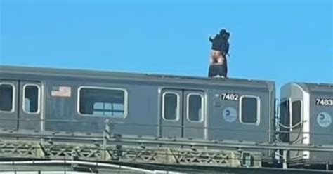New York City Subway Surfers Caught Having Sex On Top Of A Moving Train Us News News Daily