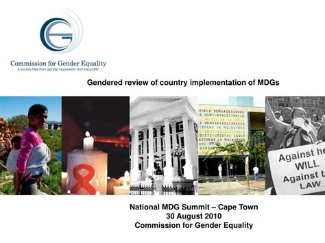 PPT Gendered Review Of South Africa S MDG Implementation CGE Summit PowerPoint