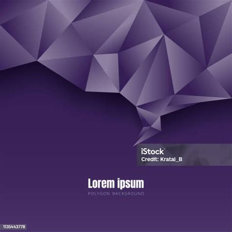 바이올렛 모노톤 크리스탈 다각형 추상적인 배경 3d 상단 배경 화면 웹 사이트 표지 포스터 배너 브로셔 등을 위한 공간 템플릿