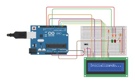 Circuit Design Semana 6 Experimento Arduino Lcd E Cristal Líquido Tinkercad