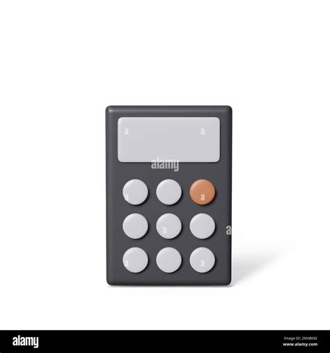 calculator in 3d style math device front view financial analytics