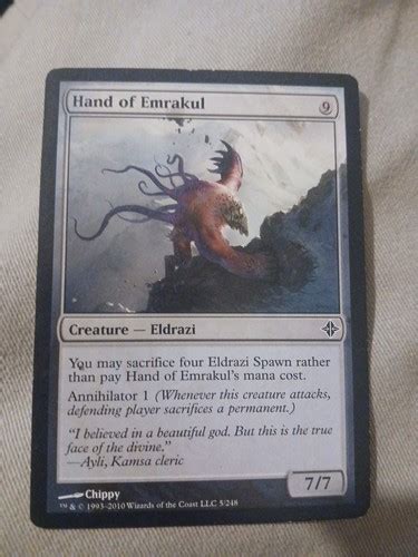 Hand Of Emrakul Rise Of The Eldrazi Regular Ebay