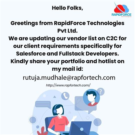 Newvendors C2c Salesforce Fullstack Hiring Urgentrequirement