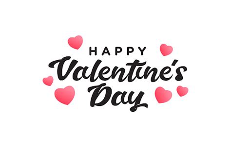 해피 발렌타인 데이 글자 타이포그래피 포스터 배경 벽지 로맨틱 발렌타인 데이 로고 아이콘 디자인 2월에 대한 스톡 벡터 아트 및 기타 이미지 Istock