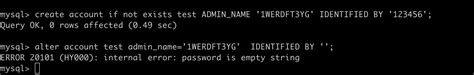 Bug Alter Account Password Is Null No Error Reported · Issue 7222 · Matrixoriginmatrixone