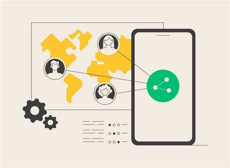 Mobile Collaboration Abstract Concept Vector Illustration 35794567 Vector Art At Vecteezy