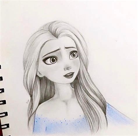 Sketch Of Elsa Scrolller