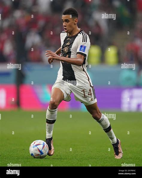 Germanys Jamal Musiala During The Fifa World Cup Group E Match At The