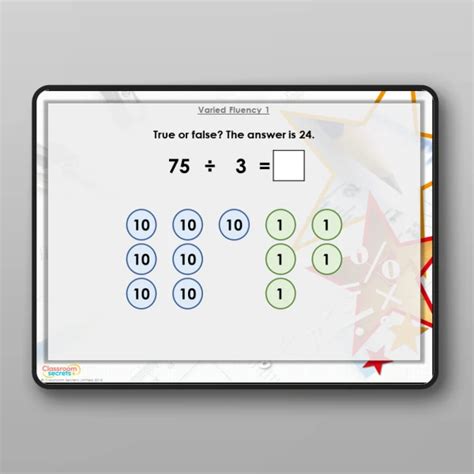 Year Divide A Digit Number By A Digit Number Modelling Ppt Resource Classroom Secrets