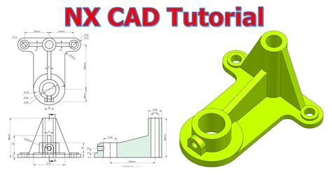 Nx Cad Tutorial 87 3d Modeling Basic Beginners Youtube