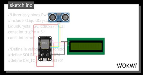 Ultrasonico Wokwi Esp32 Stm32 Arduino Simulator