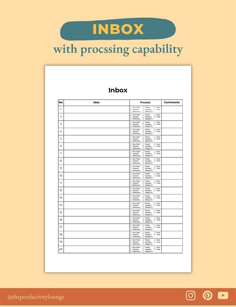 Getting Things Done GTD Planner GTD Printable Planner Gtd Etsy