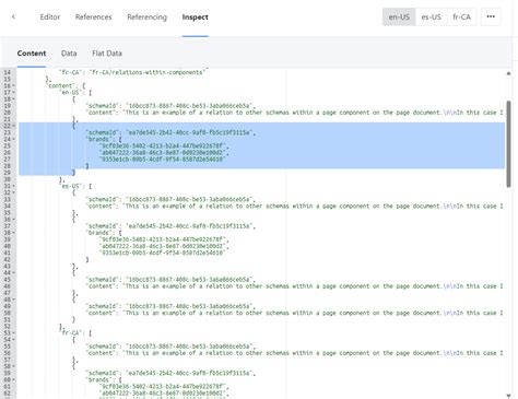 what difference of schema and component development squidex support