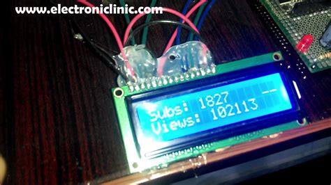 YouTube Views And Subscribers Count Using Nodemcu ESP Arduino