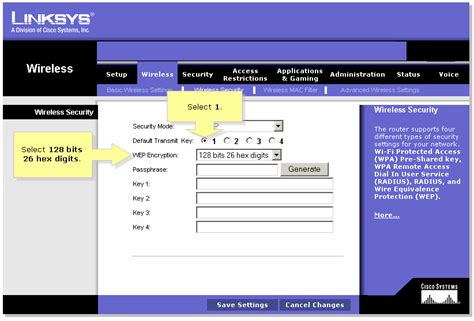 Set Up 128 Bit Wep Wireless Security On A Cisco Small Business Voip Router Cisco