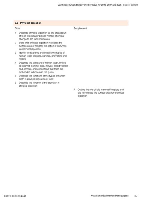 Igcse Biology 0610 2026 2028 Syllabus Pdf