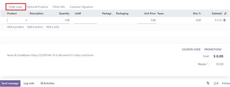 quotation in odoo 16 sales odoo v16 community edition book