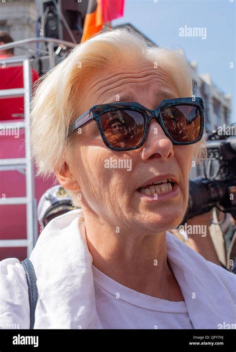 British Actress Emma Thompson Attends The Extinction Rebellion