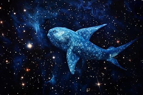 Premium Photo Delphinus Star Constellation Night Sky Cluster Of Stars Deep Space Dolphin