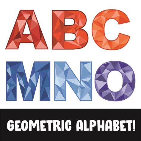 Geometric Abc Alphabet Classroom Display Geometric Alphabet