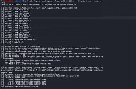 Ntlmrelayx Ldap Bind Error With Computer Account Issue Fortra Impacket Github