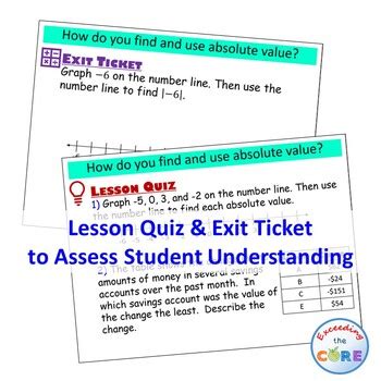 ABSOLUTE VALUE PowerPoint Lesson AND Guided Practice Distance Learning