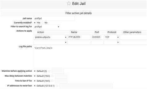 Fail2ban And Proftpd Are Not Working Virtualmin Virtualmin Community