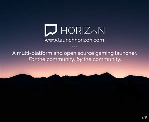 horizon launcher an open source game launcher and platform available for linux windows and